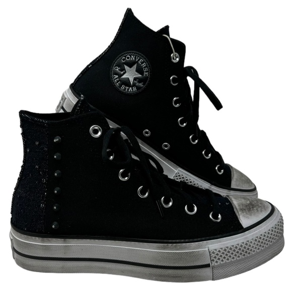 Converse | Shoes | Converse Chuck Taylor Lift Platform Studded Sneakers ...
